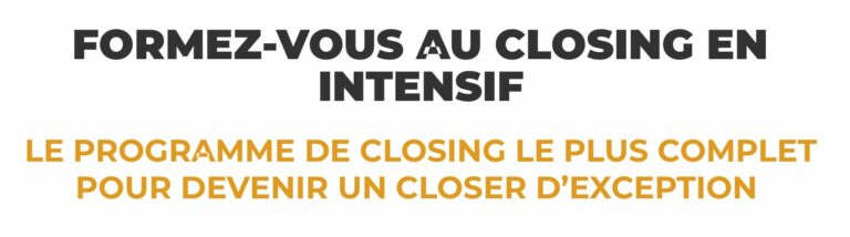 Les 4 meilleures formations Closing en 2023 (Comparatif)